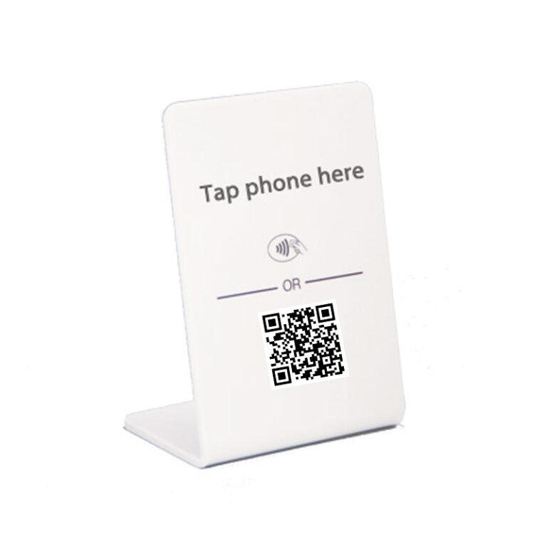 NFC Menu Table Stand - RFID Wise